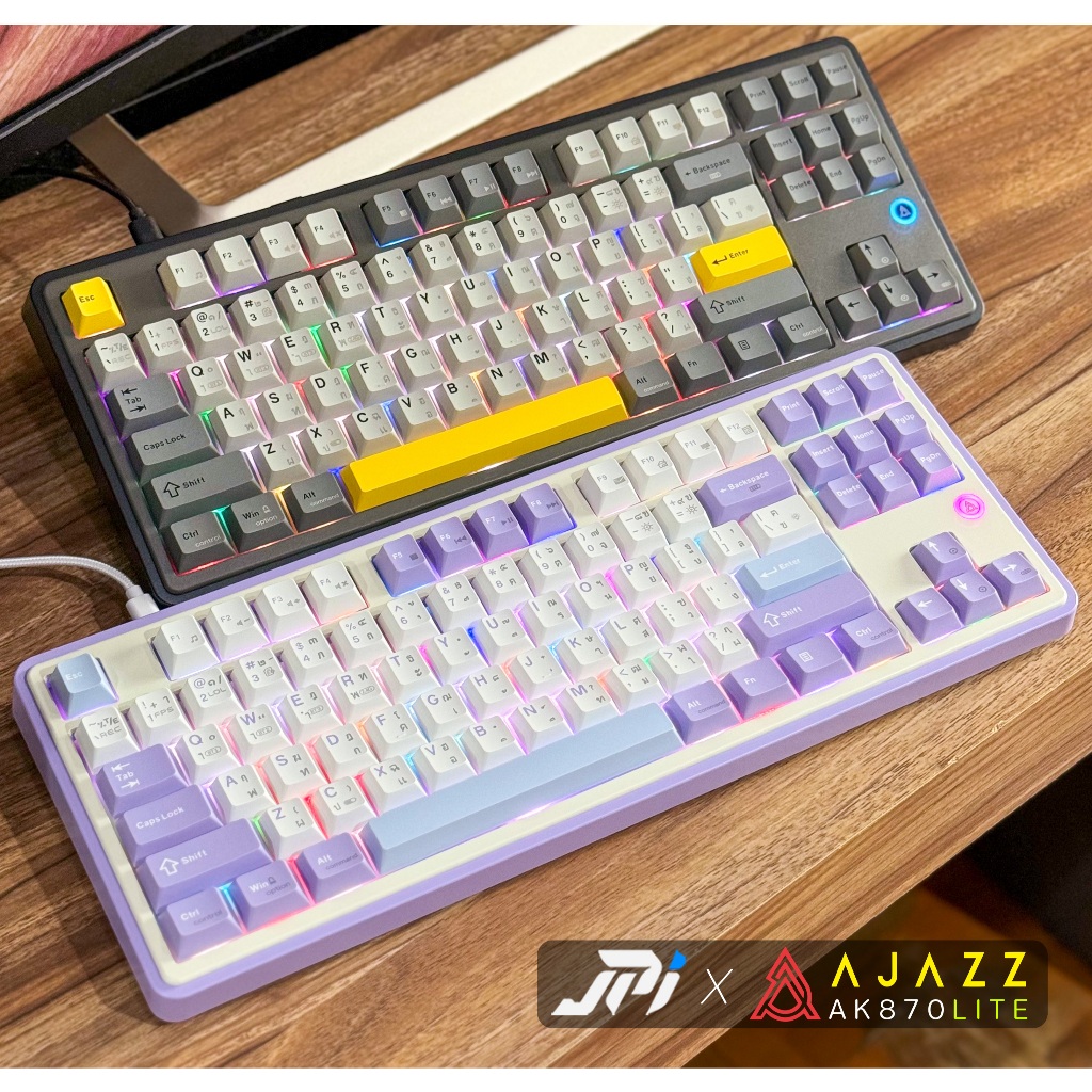 AJAZZ คีย์บอร์ดเกมมิ่ง AK870 LITE Hotswap 87 ปุ่ม Mechanical Keyboard ...