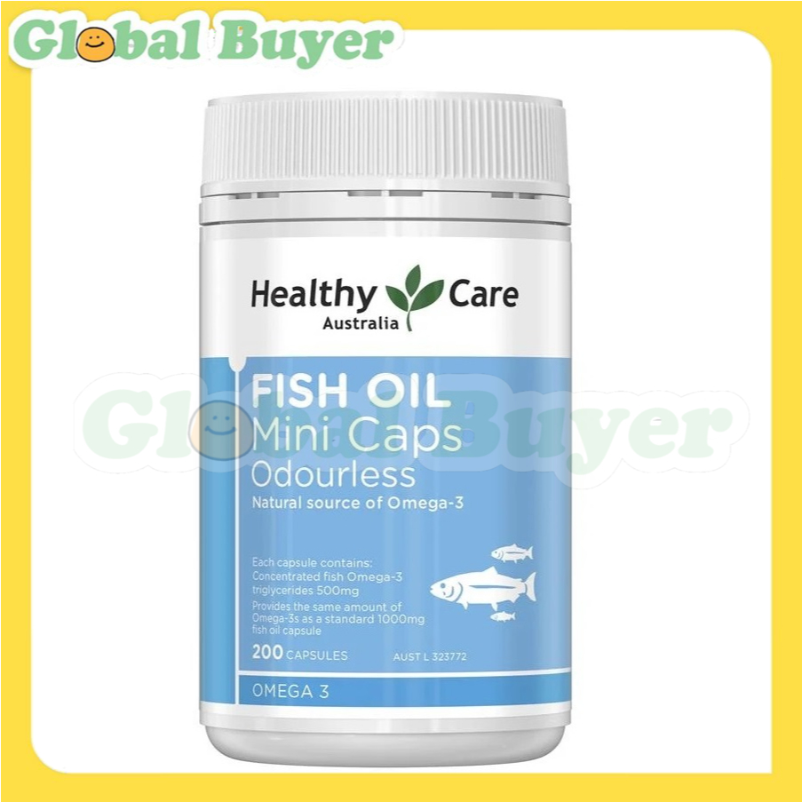 Healthy Care Fish Oil Mini Caps Odourless 200 Capsules | Shopee Thailand