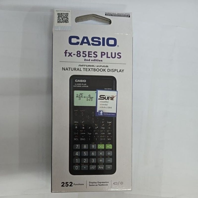 casio fx-85es plus รุ่น2/เครื่องคิดเลขวิทยาศาสตร์ | Shopee Thailand