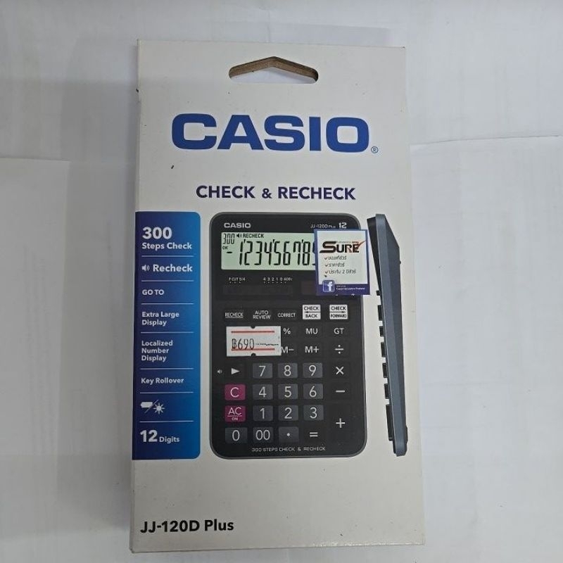 jj-120d plus เครื่องคิดเลข casio 12 หลัก | Shopee Thailand