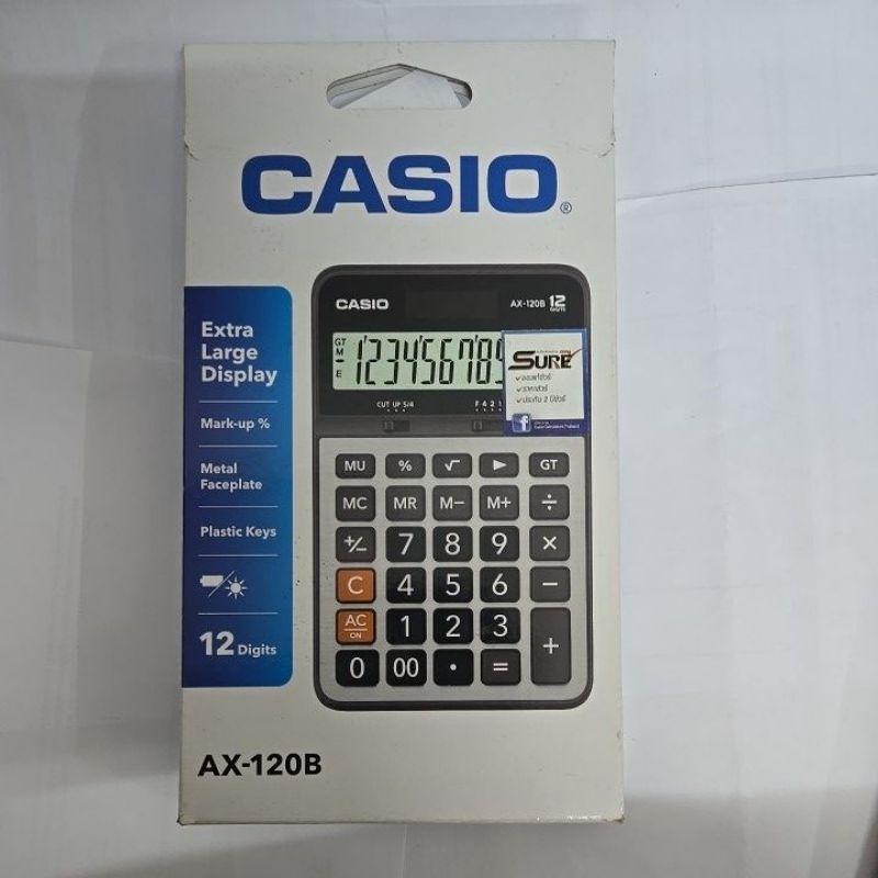 ax-120b เครื่องคิดเลข casio 12 หลัก ของแท้ ประกันศูนย์ | Shopee Thailand