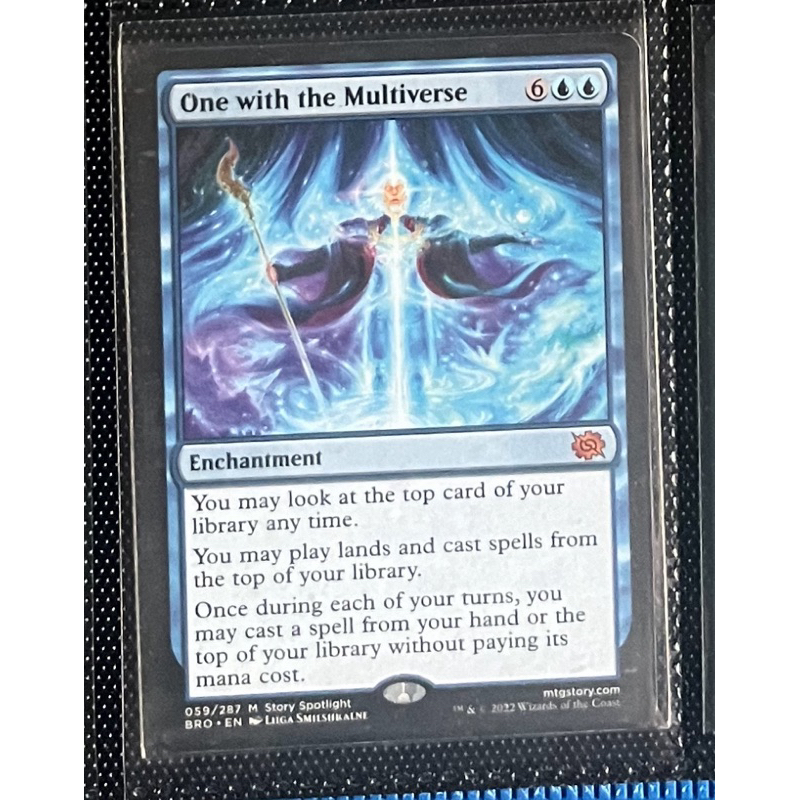 การ์ด MTG One With the Multiverse Blue EDH Magic the Gathering รุ่น BRO สภาพ Ex-Nm | Shopee Thailand