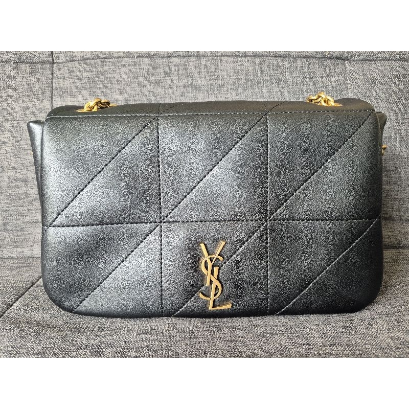 YSL Jamie กระเป๋าถือหนังแกะ งานประมูล โกดังญี่ปุ่น มือสอง ปั๊มชื่อ ...