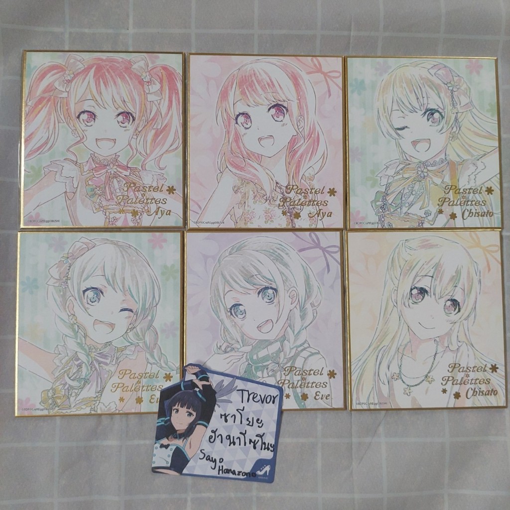 Bang Dream ชิกิชิ Shikishi BanG Dream Bandori ของสะสมแบงดรีม Bangdream ...
