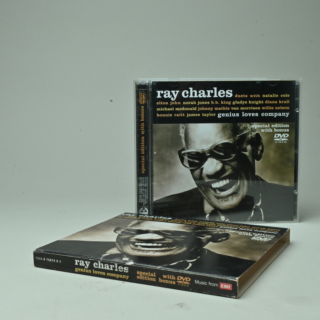 DVD ดีวีดีบันทึกการแสดงดนตรีในสตูดิโอ อัลบั้ม Ray Charles Genius Loves ...