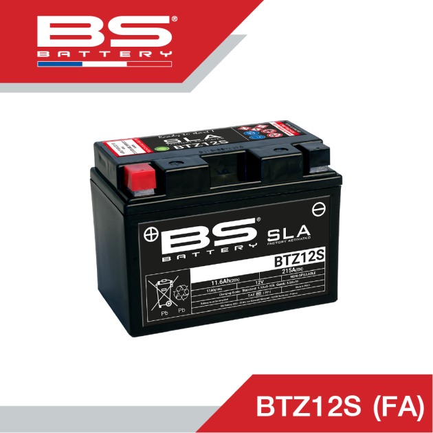 BS BATTERY BTZ12S (ของแท้) แบตเตอรี่สำหรับ FORZA ปี13-17 , NC700X และรถ ...