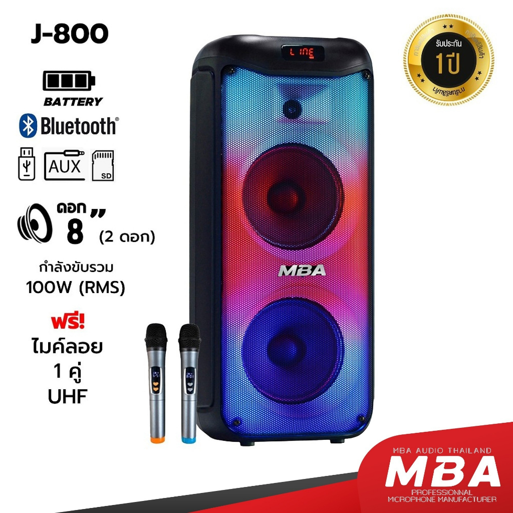 WEMICGLOBALSOUND ลำโพงบลูทูธ รุ่น J800/650 ดอกลำโพง 6-8นิ้ว ลำโพง ...