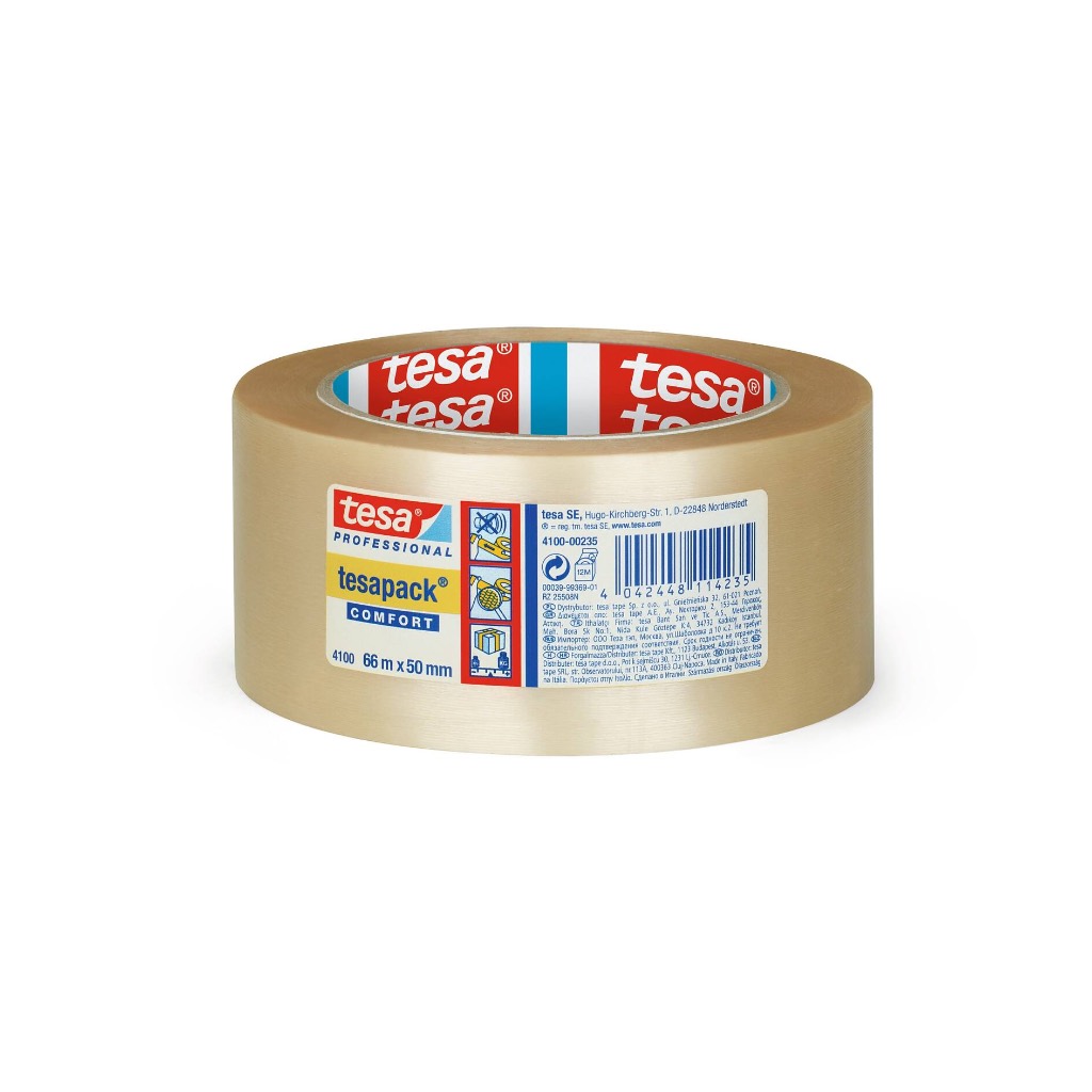 เทปรีไซเคิล เทปใส เทปแพ็คกล่อง Substainable tape tesa 60432 Recycled ...