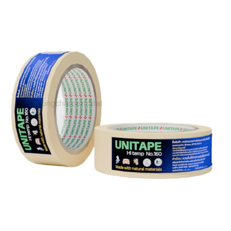 เทปกาวย่นทนความร้อน “Unitape” No.160 (1.5 นิ้ว x 20 หลา) | Shopee Thailand