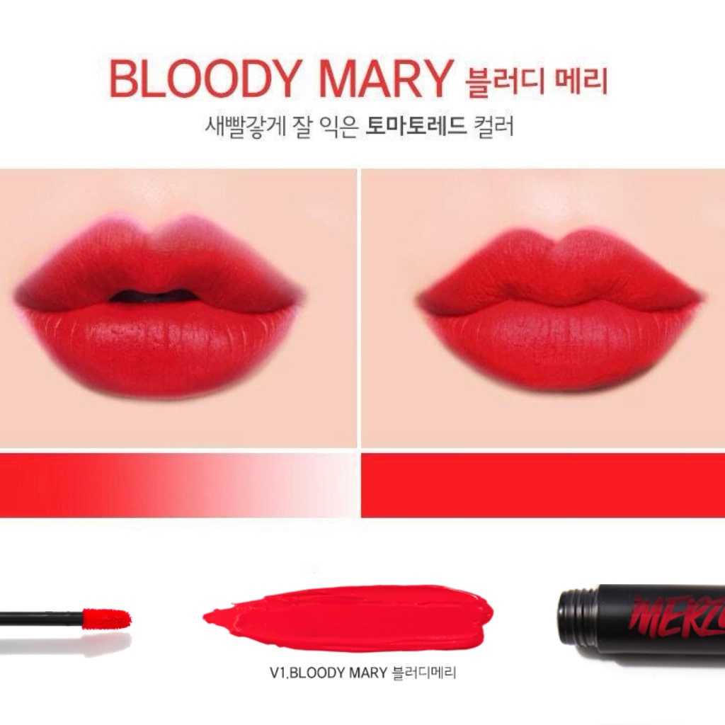 พร้อมส่ง V1 ทานข้าวดื่มน้ำไม่หลุด Merzy The First Velvet Tint ของแท้จาก ...
