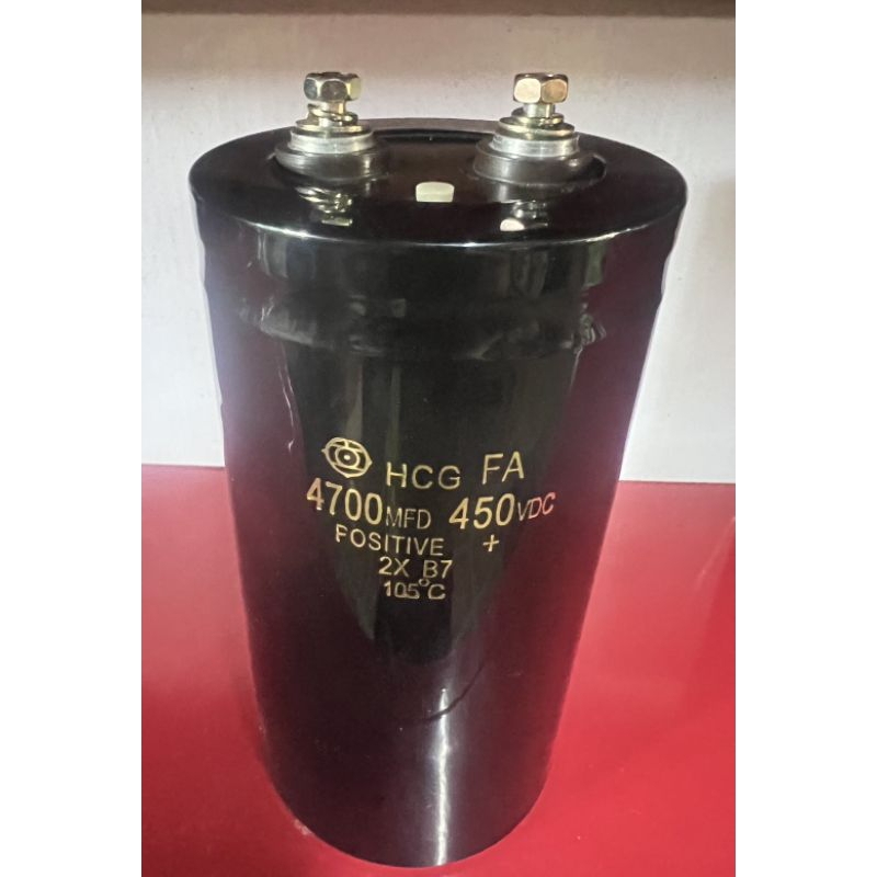 CAPACITOR 4700UF 450V ขนาดสูง14x7.5cm. (งานแท้) 4700UF 450Vdc Hitachi ...