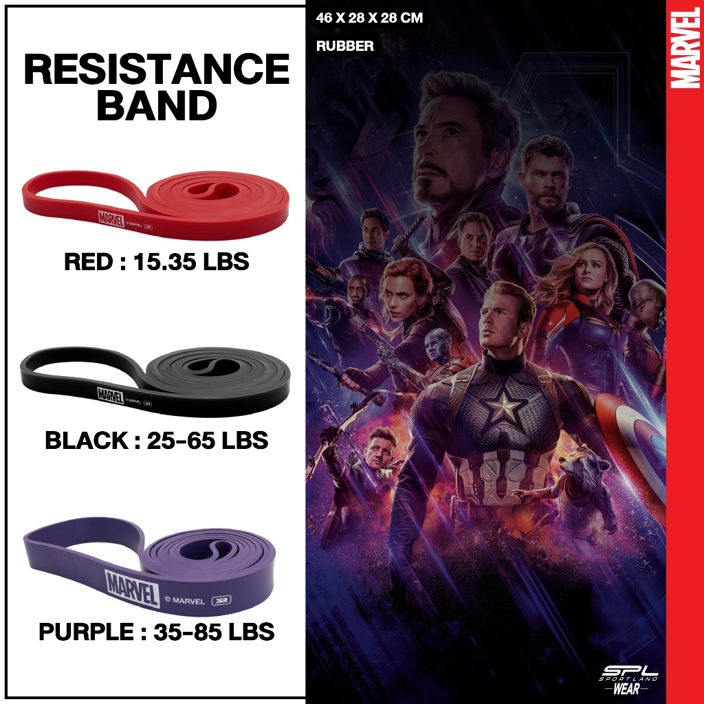Marvel Collection มาร์เวล ยางยืดบริหารร่างกาย ยางยืดบริหารกล้ามเนื้อ ...