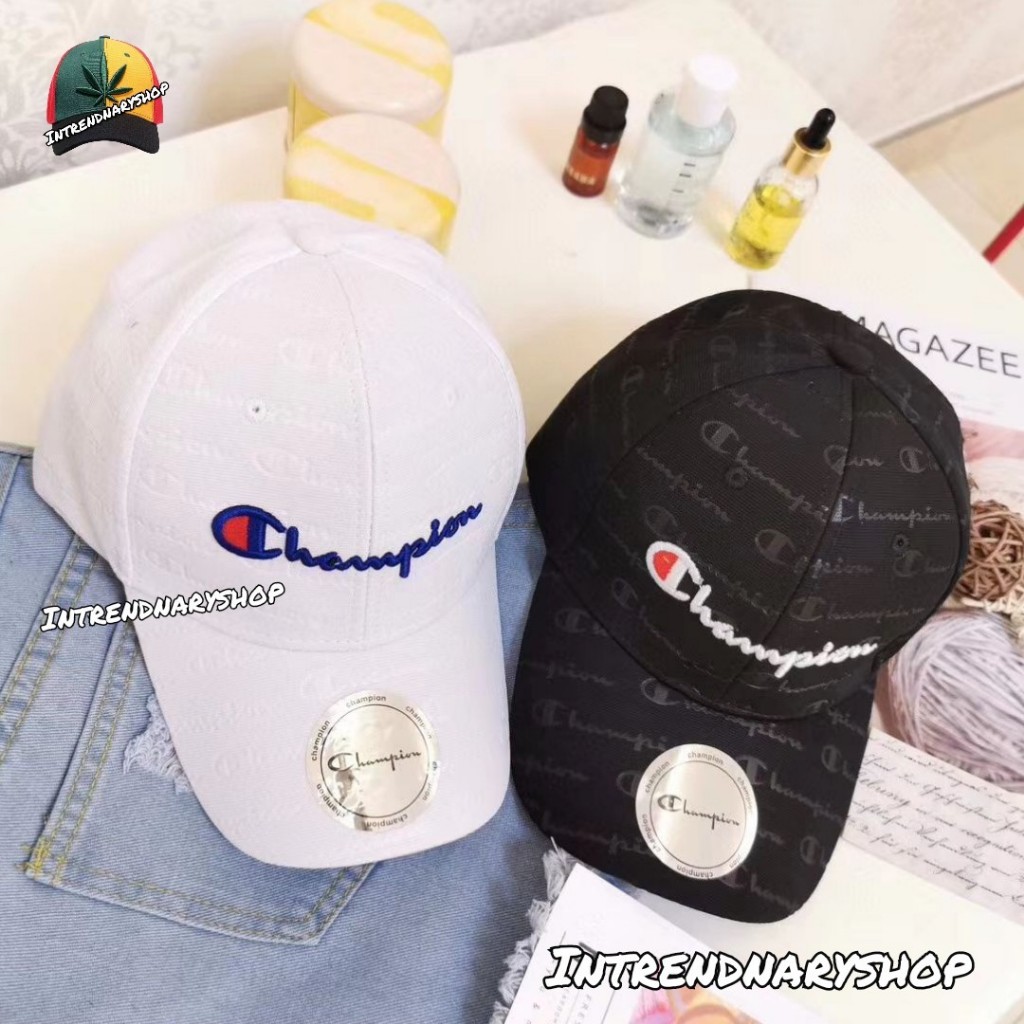 Champion หมวกแชมเปียนส์ หมวกแก๊ป งานปัก สกรีนเต็มใบ สไตล์แฟชั่น ใส่ได้ ...