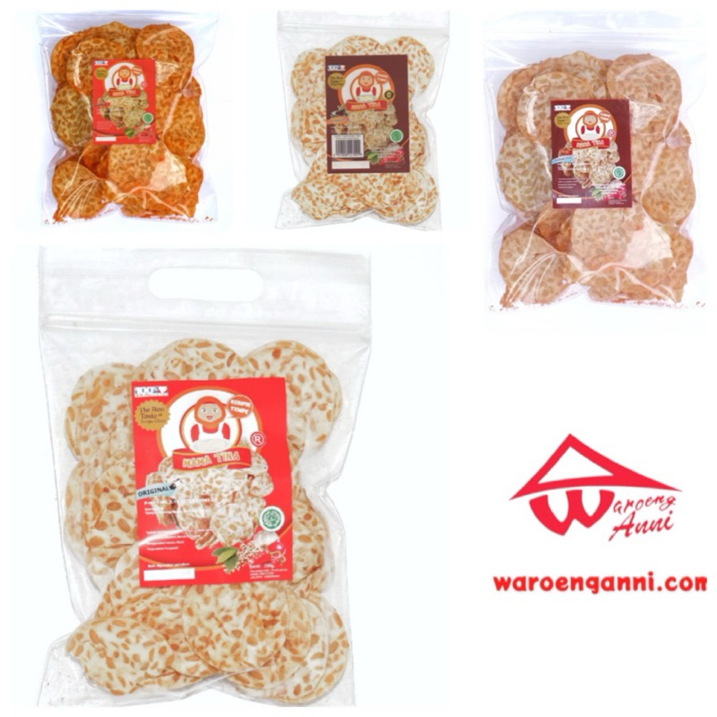 Indonesia Keripik Tempe Oven Mama Tina 4 Rasa ,200 gram/ Tempe Chips 4 ...