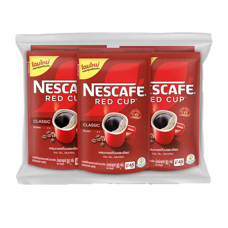 NESCAFE RED CUP เนสกาแฟ เรดคัพ กาแฟสำเร็จรูปผสมกาแฟคั่วบดละเอียด ...
