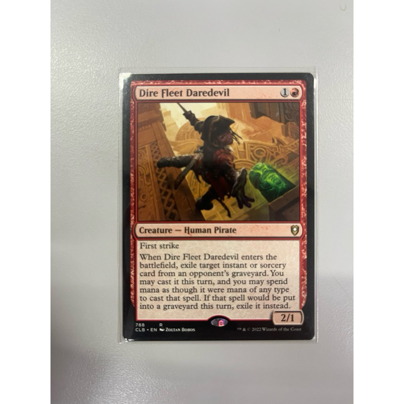 การ์ด MTG Dire Fleet Daredevil Red Magic the Gathering EDH รุ่น CLB ...