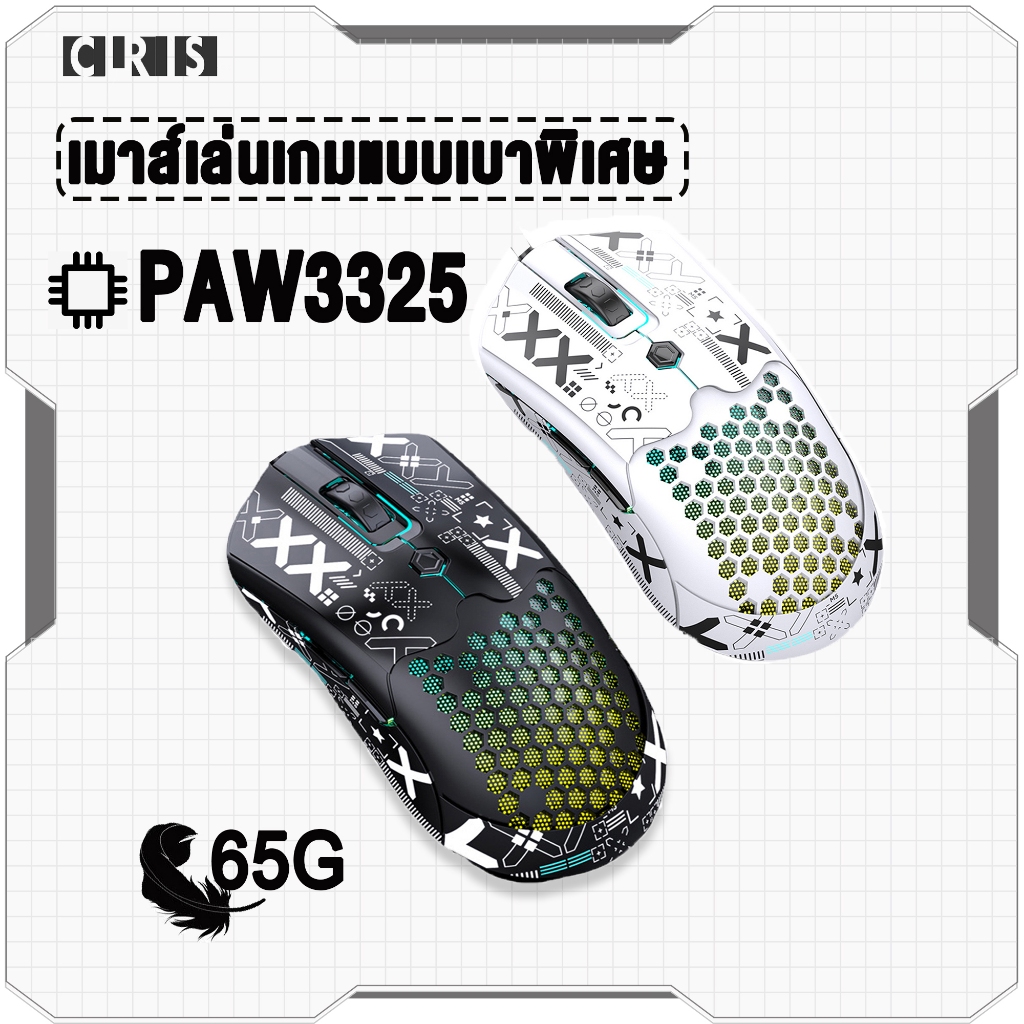 เมาส์แบบมีสาย M5 Mouse Wired gaming PAW3325 12000DPI RGB เมาส์แบบมีสาย ...