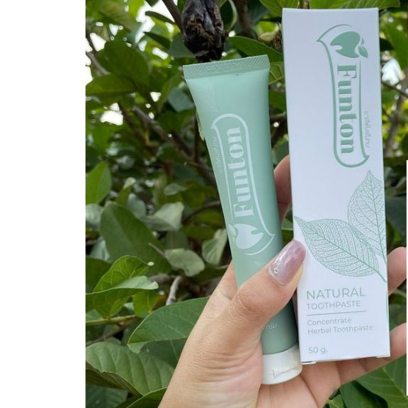 ฟันทน Funton🍃 ยาสีฟันฟันทน สมุนไพร 100% เกรดพรีเมี่ยม👍⭐ กลิ่นปากตอนเช้าฟันผุ ปวดเหงือก ฟันโยก ยา ...