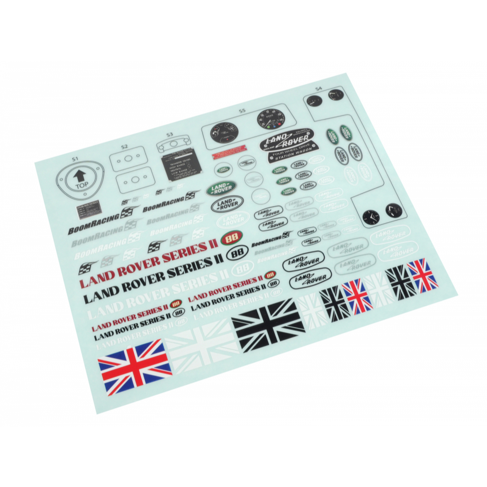 Boom Racing Decal Sticker for Series II 88 Station Wagon for BRX02 88 ...