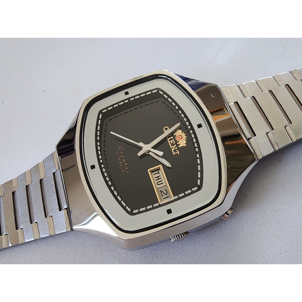 นาฬิกา Vintage Orient TV Dial จอทีวี Automatic Gents มือ 2 สภาพสวย.(สาย ...