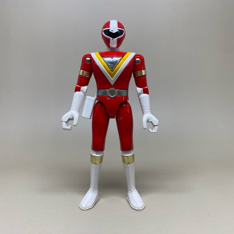หุ่นเหล็กแท้ ขบวนการ 5 สี งานเก่า 1990 | Sentai Fiveman Figure Red ...