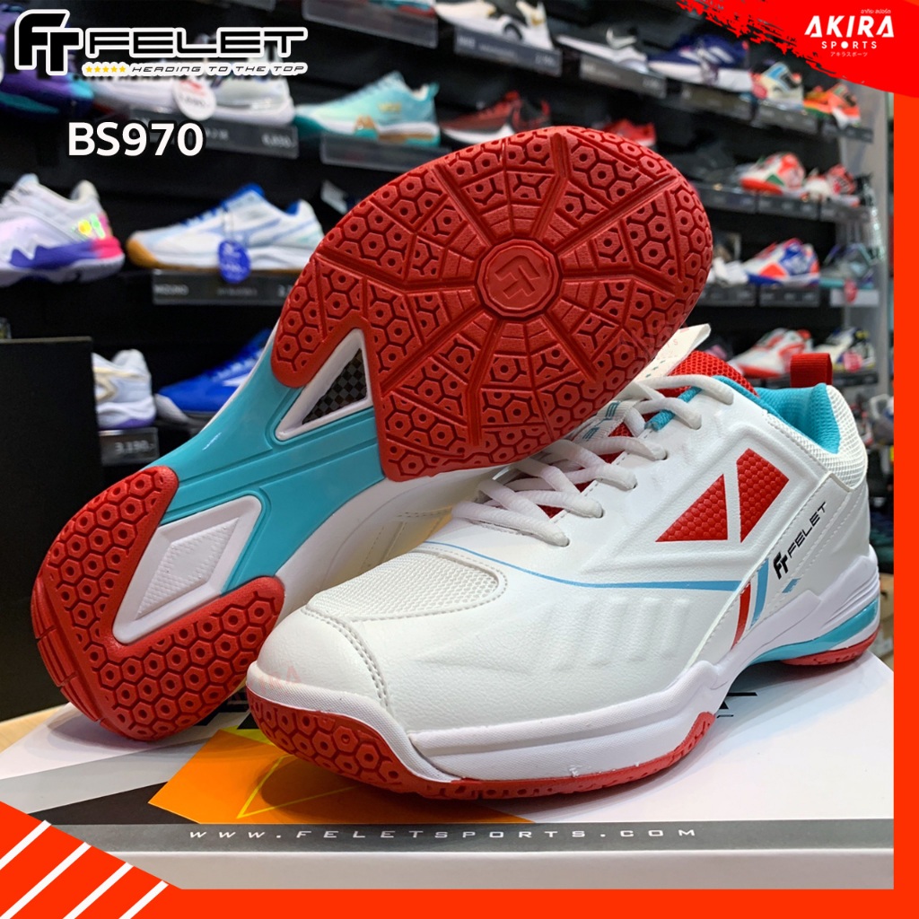 FELETรองเท้าแบดมินตันFelet BS970 กระชับเท้า น้ำหนักเบา ส่วมใส่สบาย ...