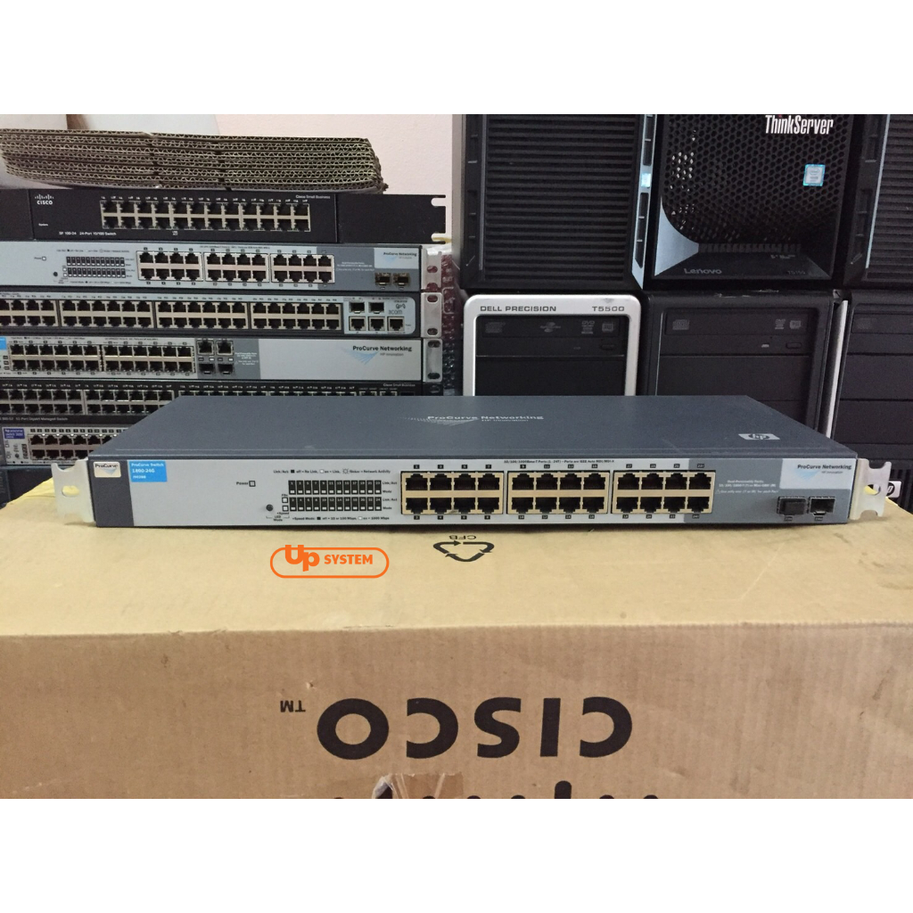 HP 1800-24G (J9028B) 24-Port Gigabit Switch (สวิตซ์มือ2) | Shopee Thailand