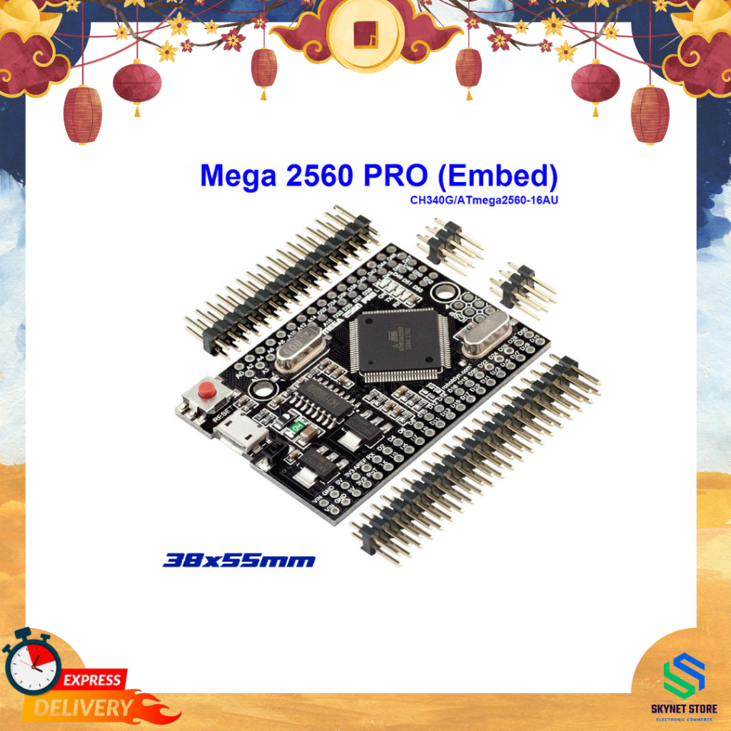 Mega 2560 PRO (Embed) CH340G/ATmega2560-16U, Compatible for Arduino ... Mega 2560 PRO (Embed) CH340G/ATmega2560-16U, Compatible for Arduino ...