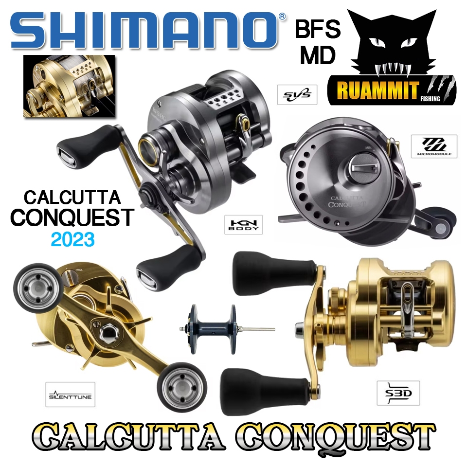 รอกเบท ชิมาโน่ SHIMANO CALCUTTA CONQUEST BFS/MD ปี 2023 | Shopee Thailand