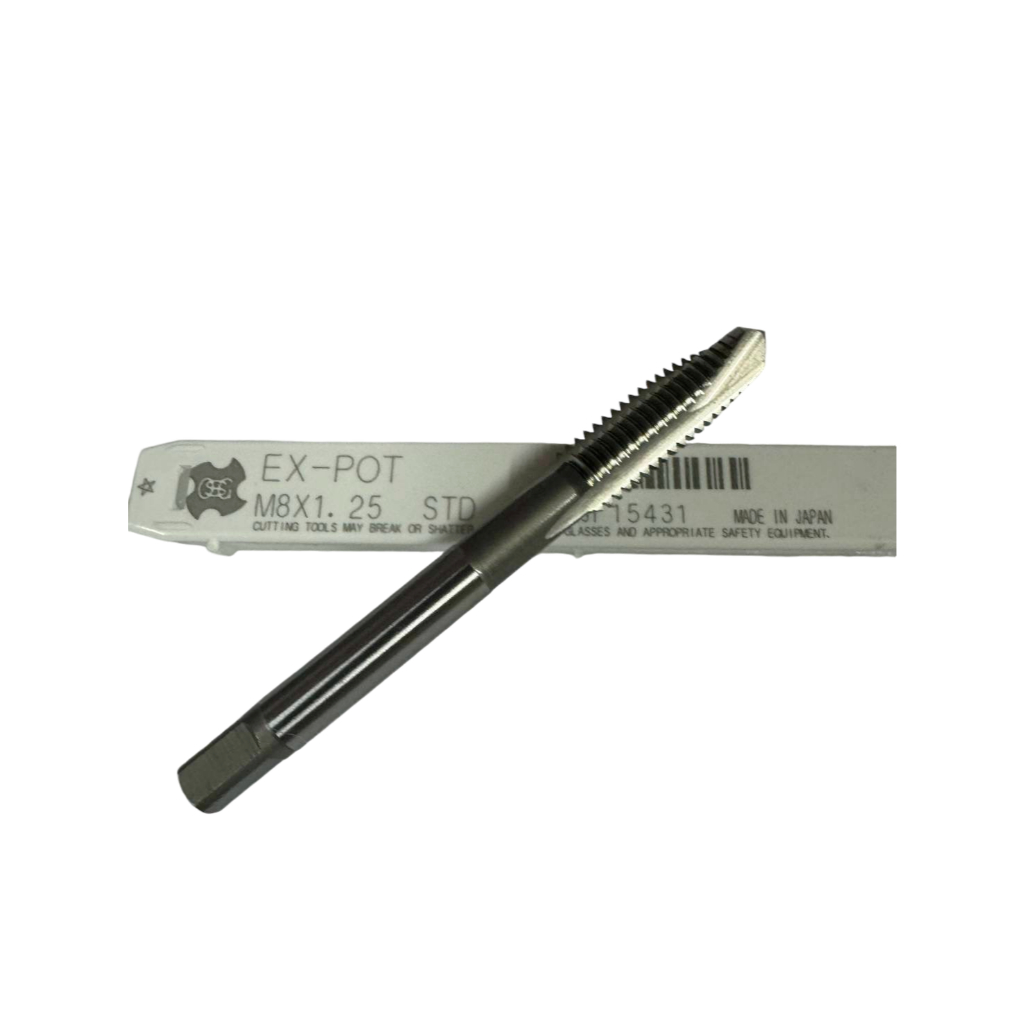 OSG ดอกต๊าป ฟันตรง EX-POT M8x1.25 STD ไฮสปีดสตีล HSSE Straight Flute Tap | Shopee Thailand