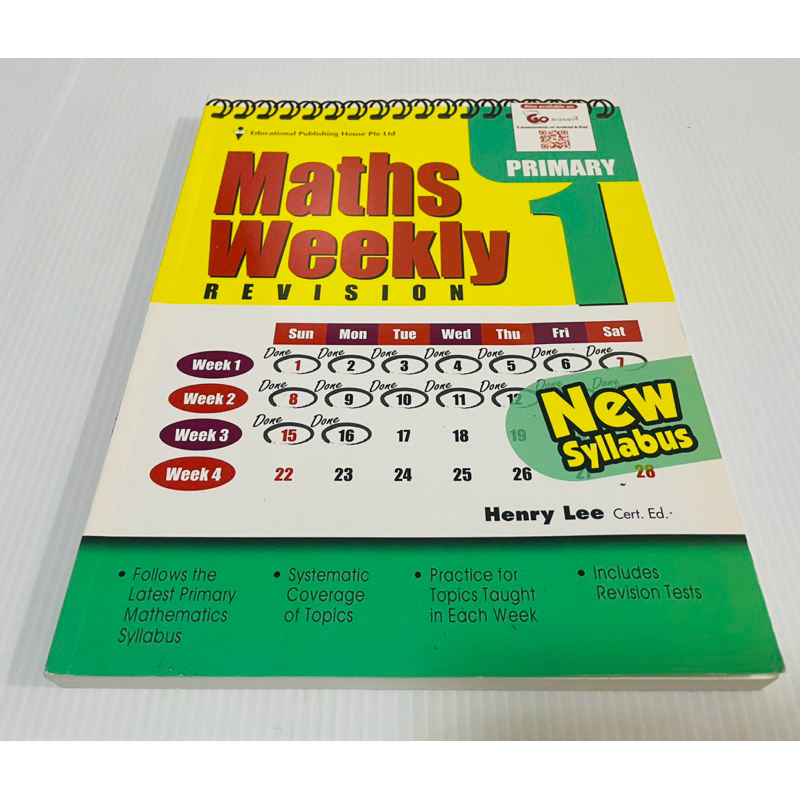สภาพดี Maths Weekly Revision Primary 1 by Henry Lee 180 บาท | Shopee ...