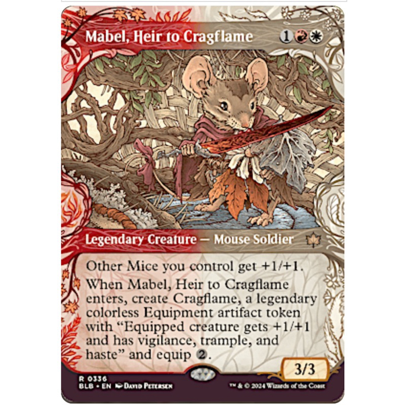 Bloomburrow Variants: Mabel, Heir to Cragflame (0336 - Showcase ...