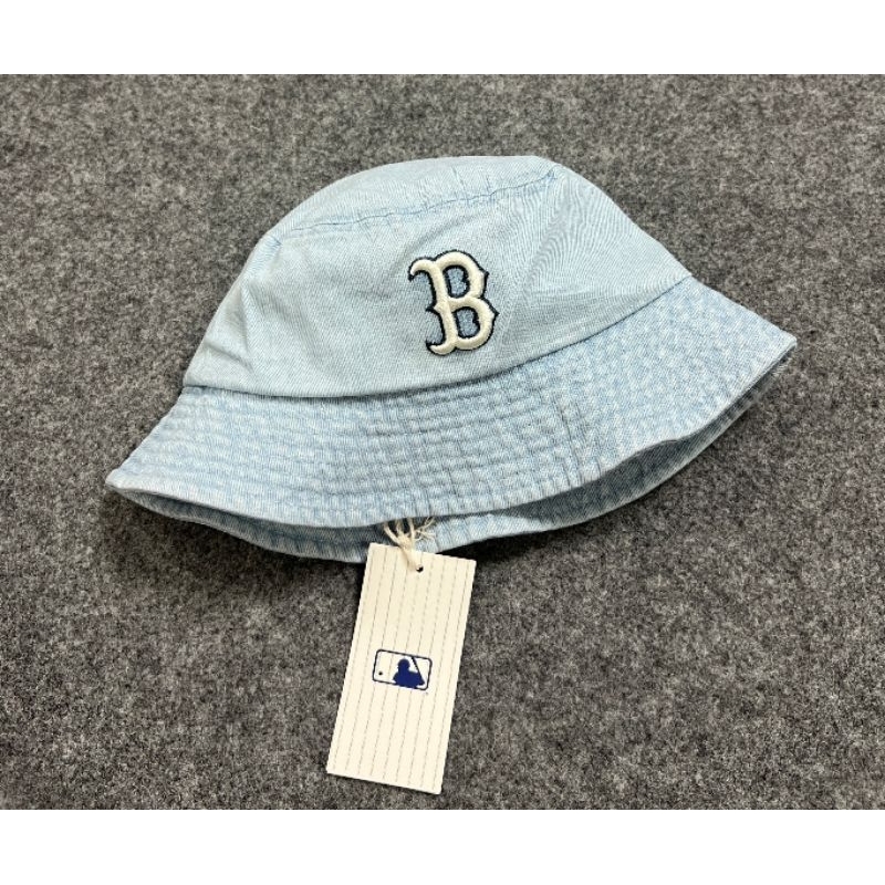 MLB 🍎🇰🇷 BUCKET HAT หมวกยีนส์ ทรงบักเก็ต ปักสวยมากก🔥 | Shopee Thailand