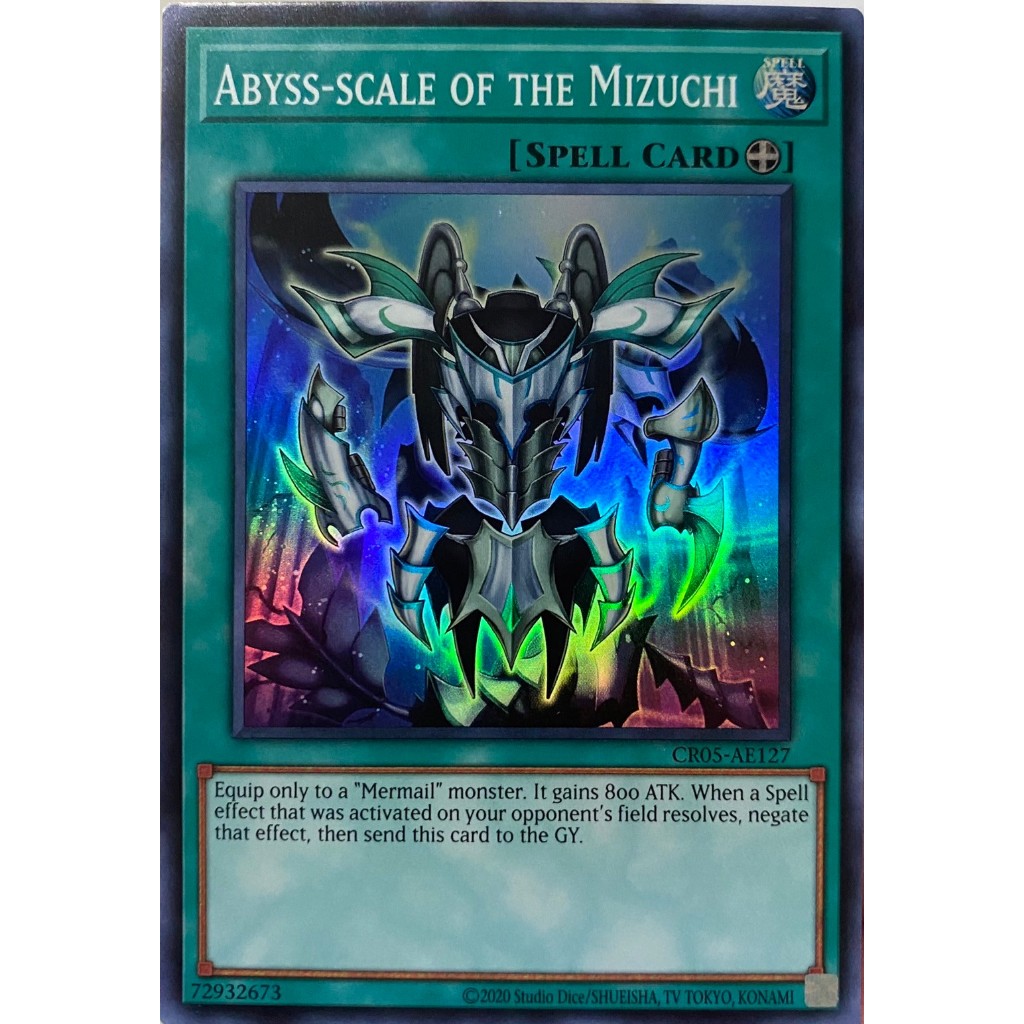 Yugioh Asia-Eng [CR05-AE127] Abyss-scale of the Mizuchi (Super Rare ...