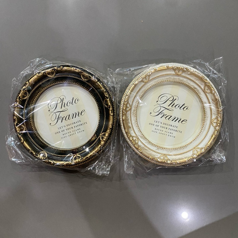 Arabesque Photo Frame Round กรอบรูปใส่เข็มกลัดได้ | Shopee Thailand