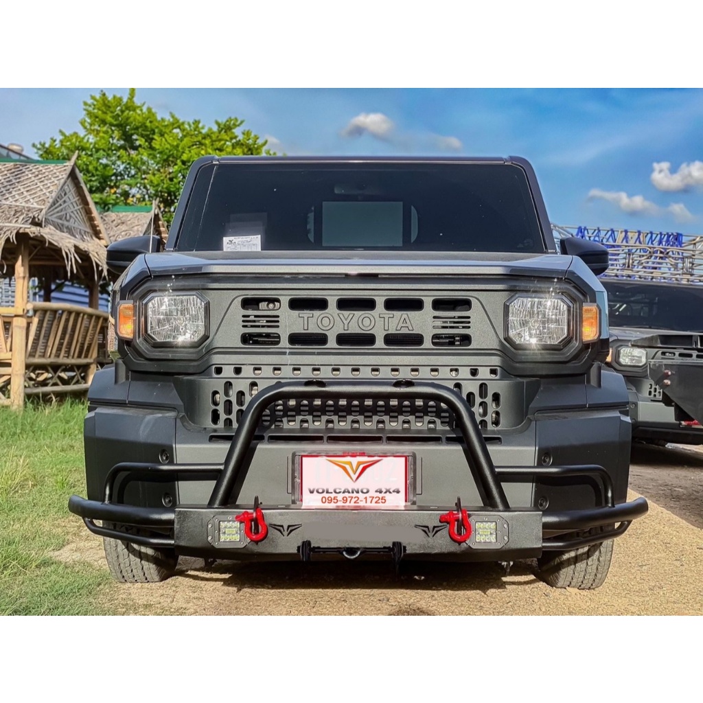 กันชนหน้าออฟโรด toyota hilux champ F62 volcano เหล็กหนา 3 มิล กันชนหน้า ...
