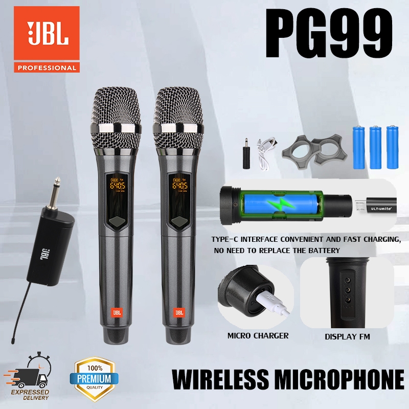 JBL PG99 ไมโครโฟนไร้สายระดับมืออาชีพ, ชุดไมโครโฟนมือถือ, ไมโครโฟนอินเท ...
