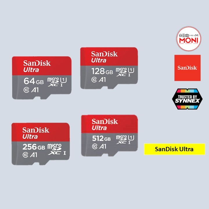 Sandisk Ultra Micro SD Card SDXC ความเร็วสูง สำหรับ กล้อง เครื่องเกมส์ ...