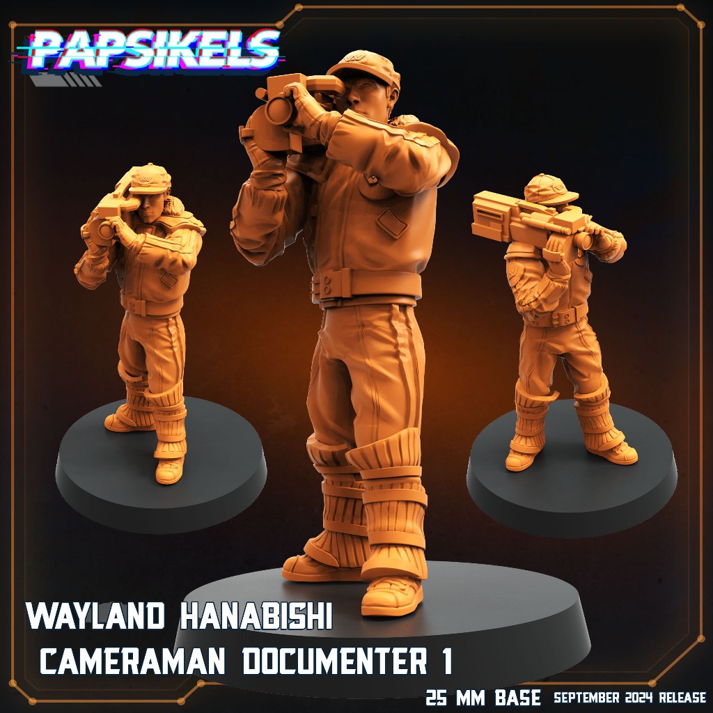 W-Y Cameraman Documenter [1] - Vs Humans - Humanoid Human / 32mm scale ...