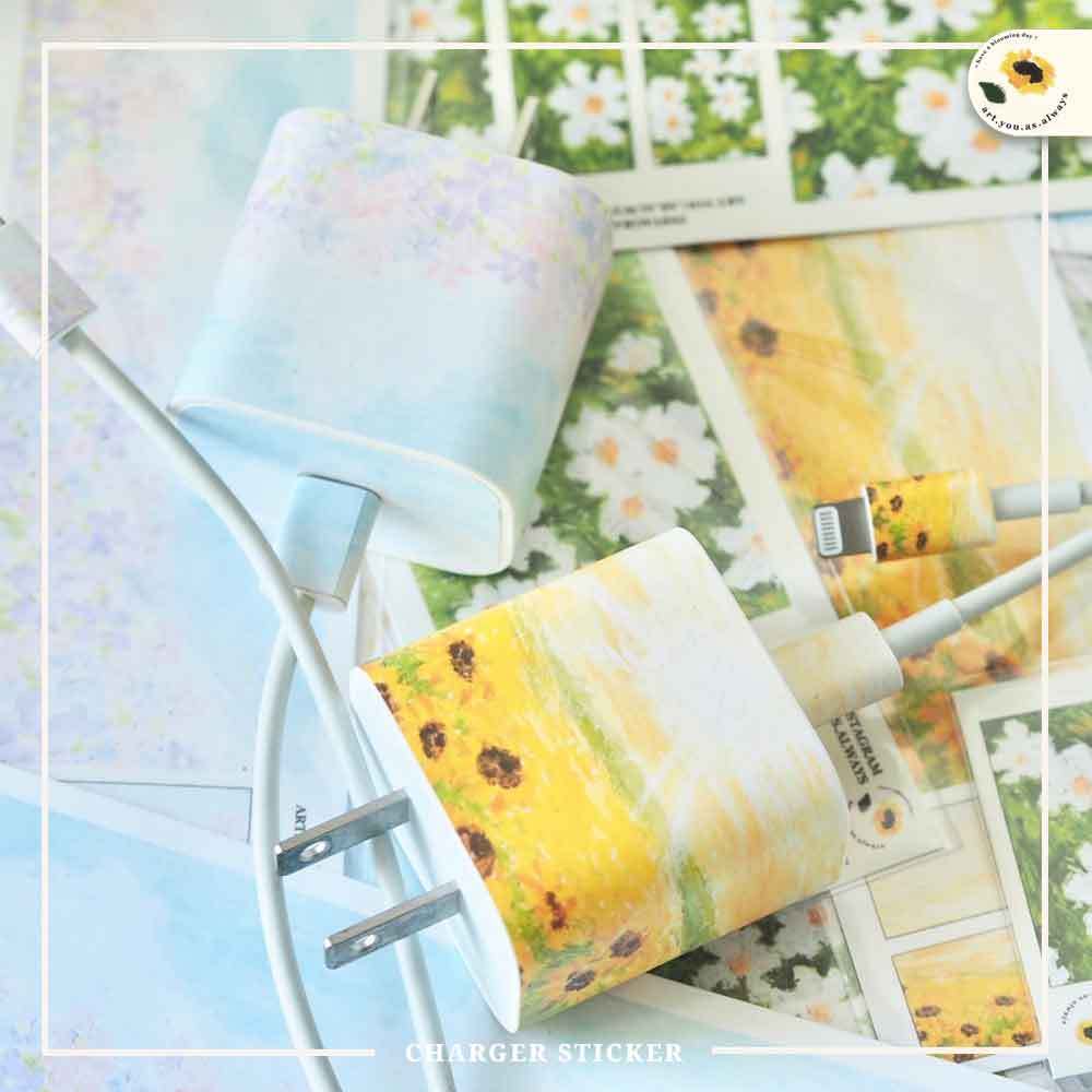 Charger sticker สติ๊กเกอร์ติดแท่นชาร์จ iPhone type C | Shopee Thailand