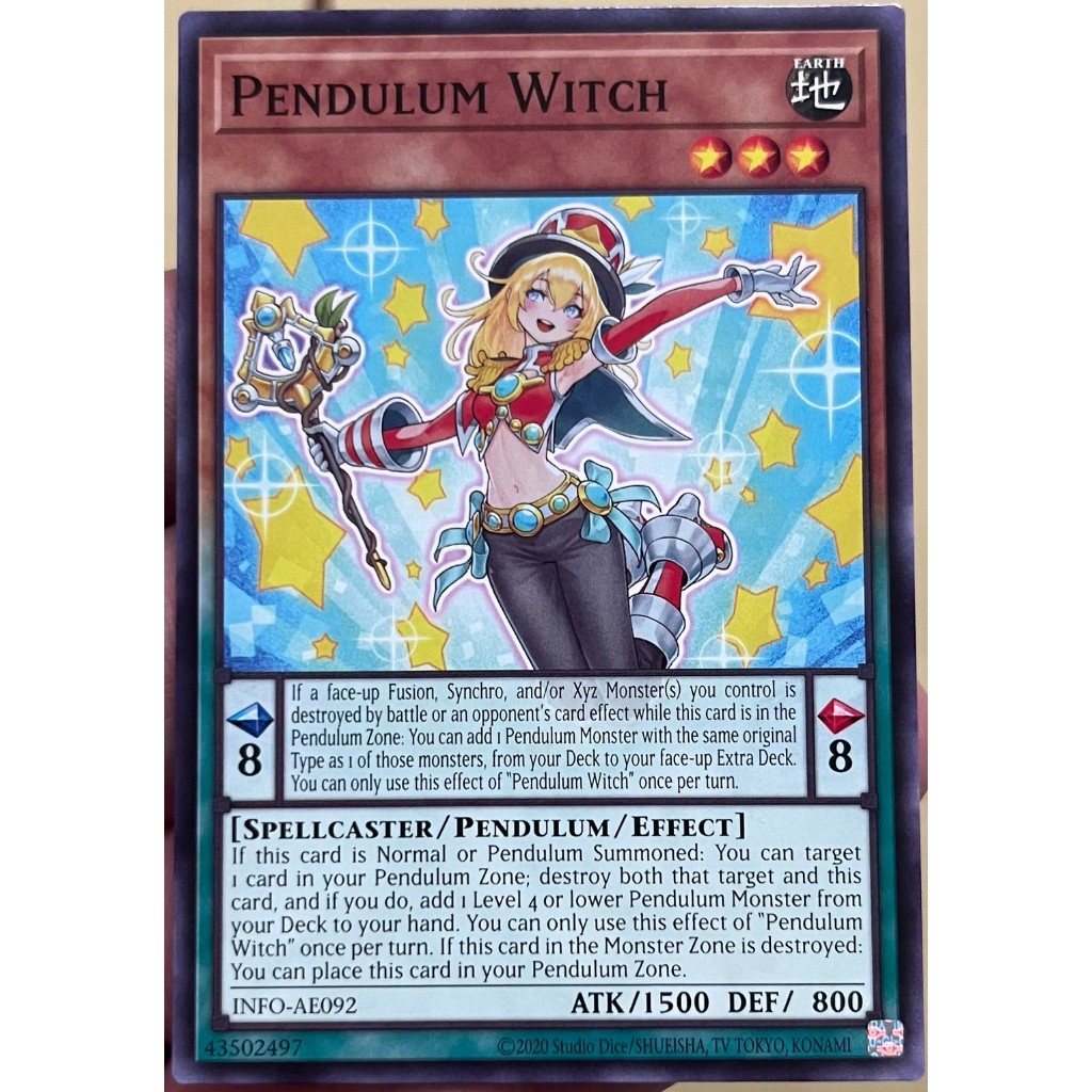 Yugioh Asia-Eng [INFO-AE092] Pendulum Witch (Common) การ์ดยูกิแท้ถูกลิขสิทธิ์ | Shopee Thailand