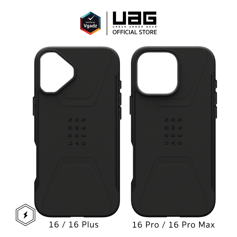 UAG เคสสำหรับ iPhone 16/ 16 Plus/ 16 Pro/ 16 Pro Max รุ่น Civilian ...