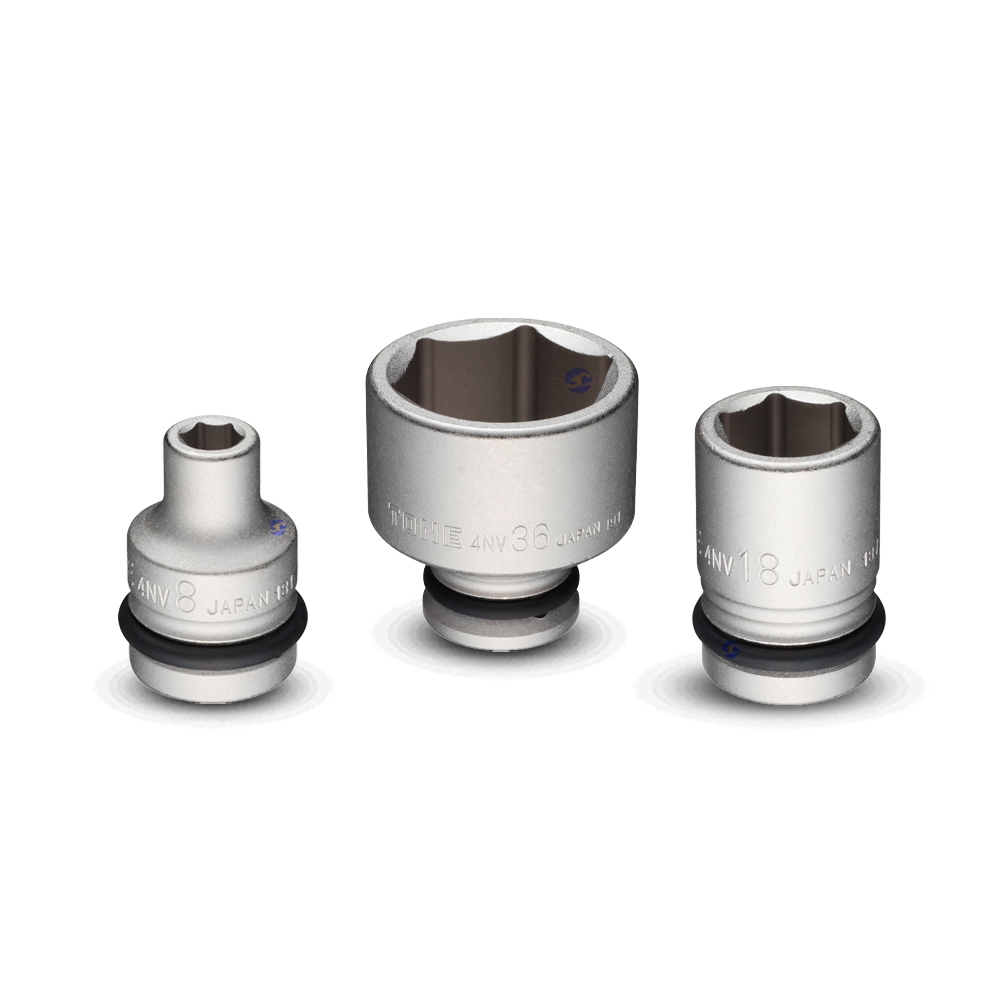 TONE ลูกบล็อกลมยาว 6เหลี่ยมขนาด 1/2" รุ่น 4NV - Long Impact Socket 6Pt ...