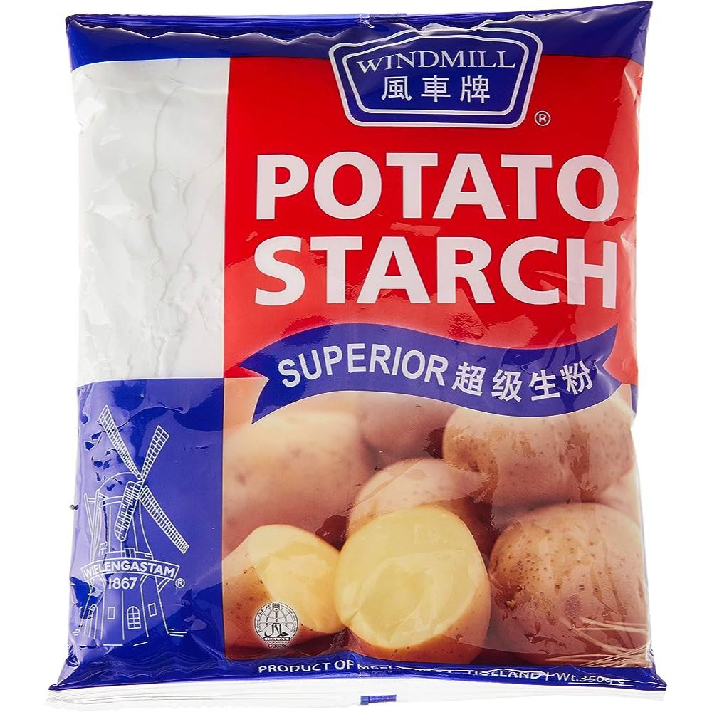 แป้งมันฮ่องกง (แป้งมันฝรั่ง) Windmill Superior Potato Starch 350g ...