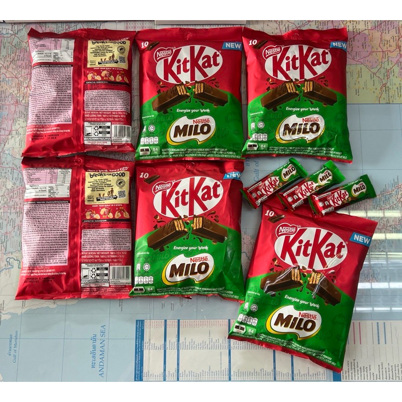 KitKat Milo คิทเเคทผสมไมไล 1 ห่อ บรรจุ 10 ชิ้น | Shopee Thailand