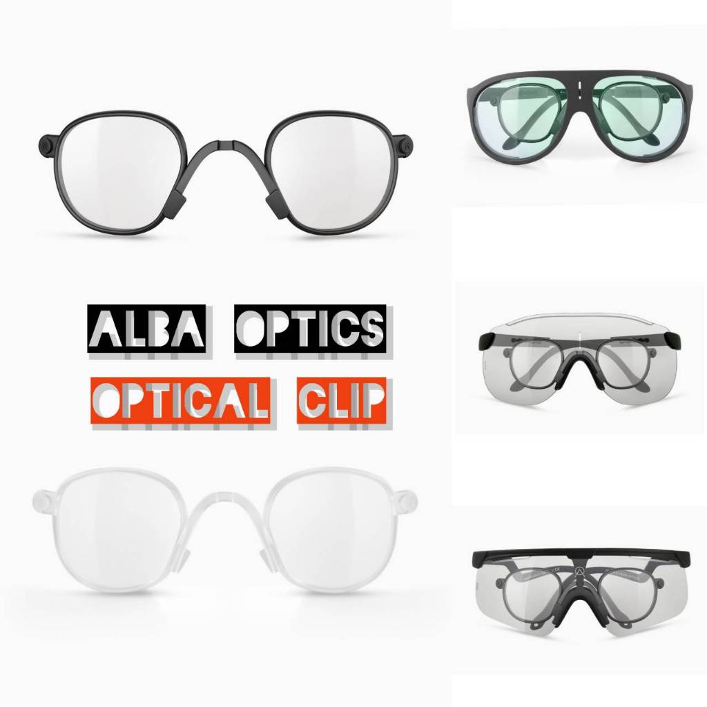 Alba optics คลิปออนใส่เลนส์สายตา Optical Clip สำหรับ DELTA, STRATOS ...