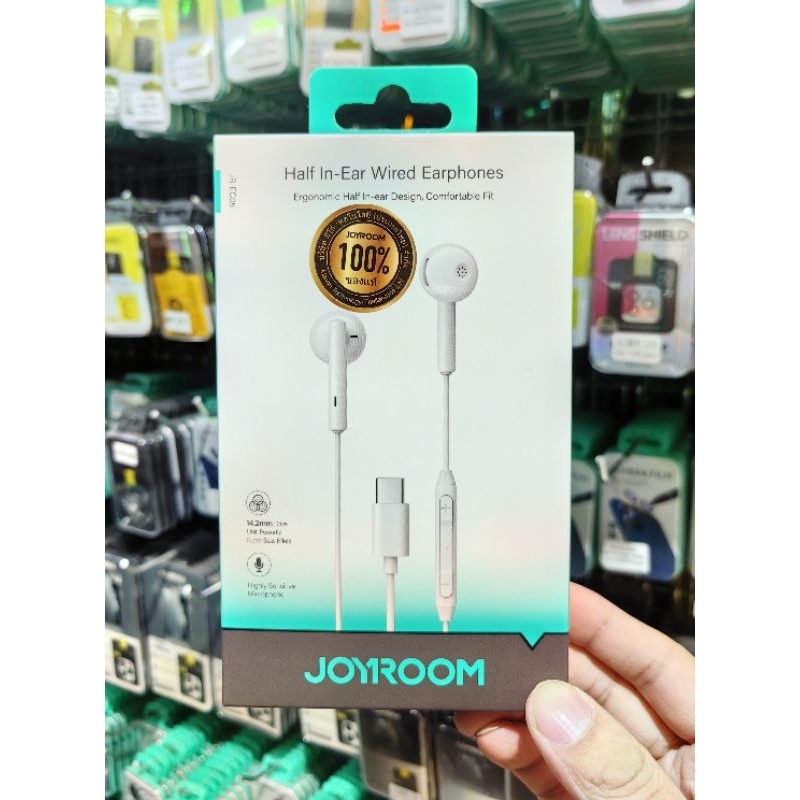 หูฟัง JOYROOM EC05 Earphone Type-c หูฟังสำหรับ Type-c รองรับได้ทุกรุ่น หูฟังแจ๊คTYPE-C | Shopee ...
