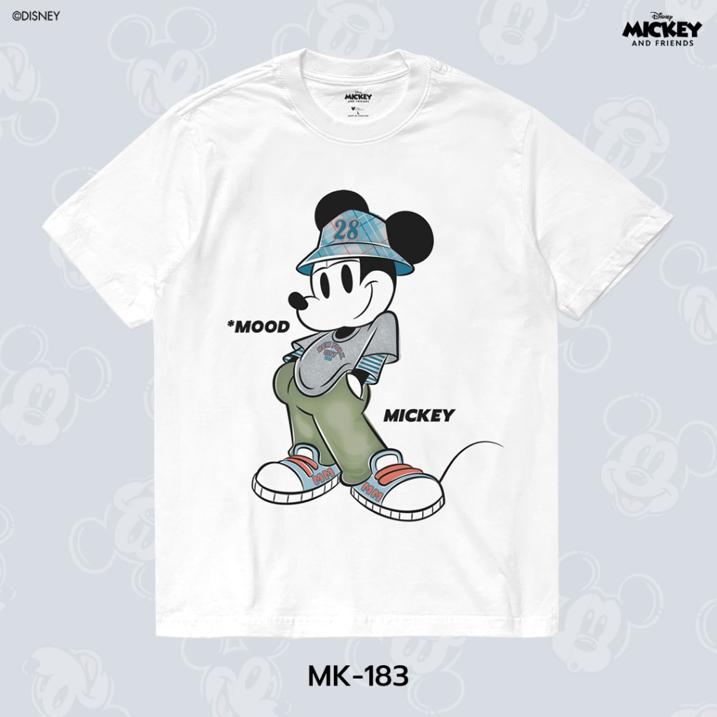 Power 7 Shop เสื้อยืดการ์ตูน Mickey Mouse ลิขสิทธ์แท้ DISNEY (MK-183) | Shopee Thailand