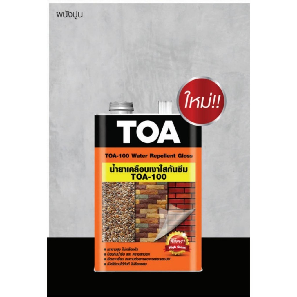 น้ำยาเคลือบเงา TOA A100 | Shopee Thailand