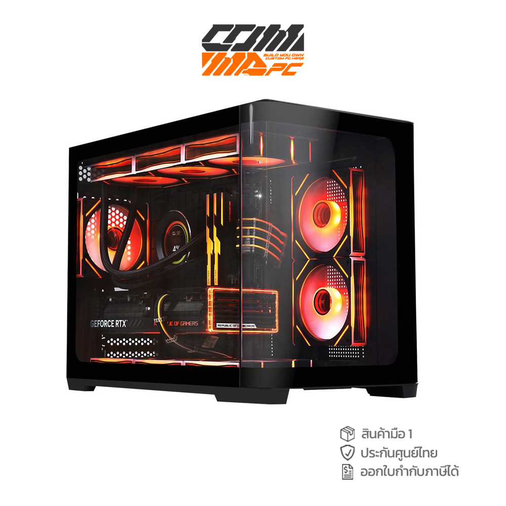 Case (เคสคอมพิวเตอร์) SAMA 2851 (MATX)(BLACK)(1Y) - COMMA | Shopee Thailand